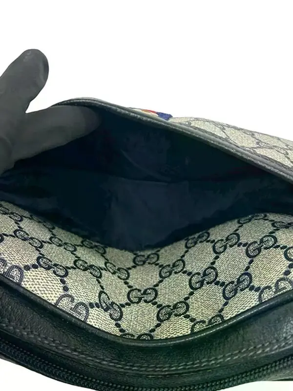 Gucci Gg Supreme Web Crossbody Bag
