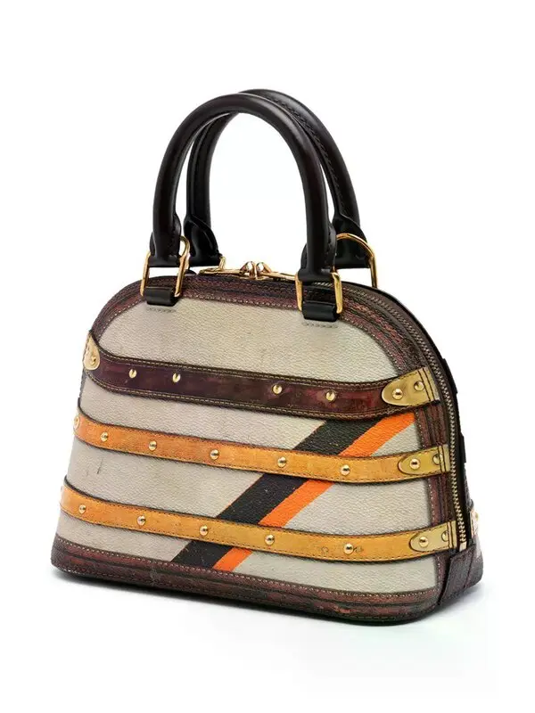 LOUIS VUITTON Alma Bb Satchel In Transformed Canvas