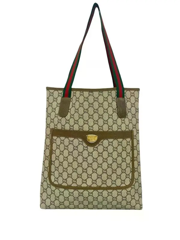 Gucci Gg Supreme Web Tote Bag