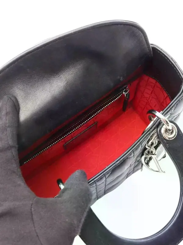 Dior Lambskin Lady Satchel - Black