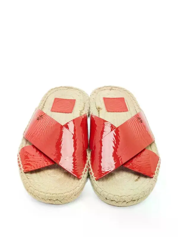 Tory Burch Patent Leather Criss-cross Sandals