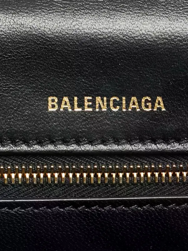 Balenciaga Hourglass Leather Shoulder Bag