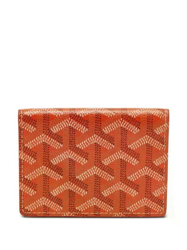 Goyard 2019 Goyardine Malesherbes Card Holder - Orange