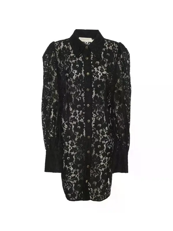Zimmermann Floral Lace Long Sleeve Shirt