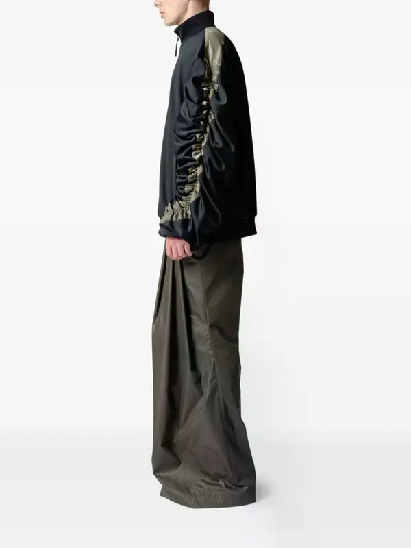 YOSHIOKUBO Ruched-sleeves Zip-up Jacket