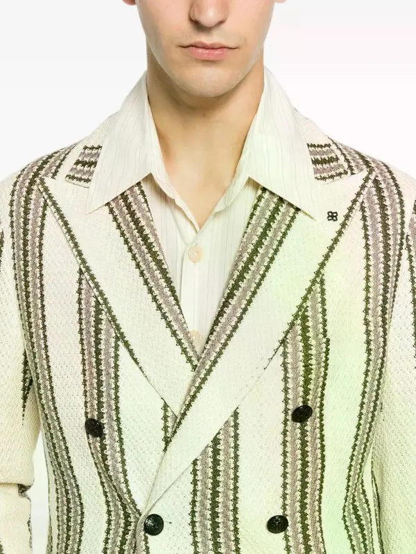 Tagliatore Double-breasted Striped Blazer