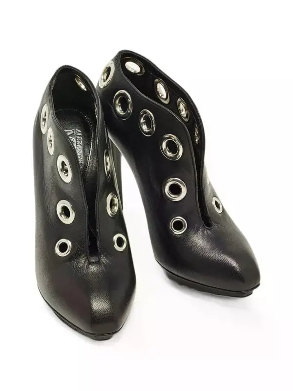 Alexander McQueen Eyelet Ankle Boots