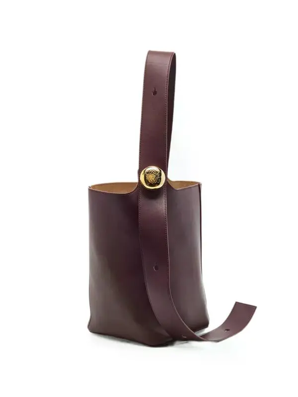 Loewe Medium Pebble Bucket Bag - Red