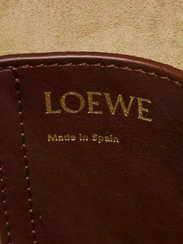Loewe Medium Pebble Bucket Bag - Red