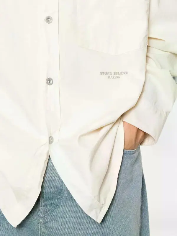 Stone Island Logo-embroidered Shirt