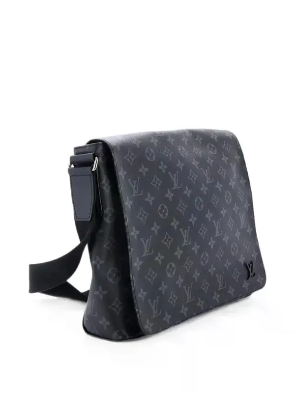 LOUIS VUITTON Monogram Eclipse Canvas Mm Messenger Bag - Black