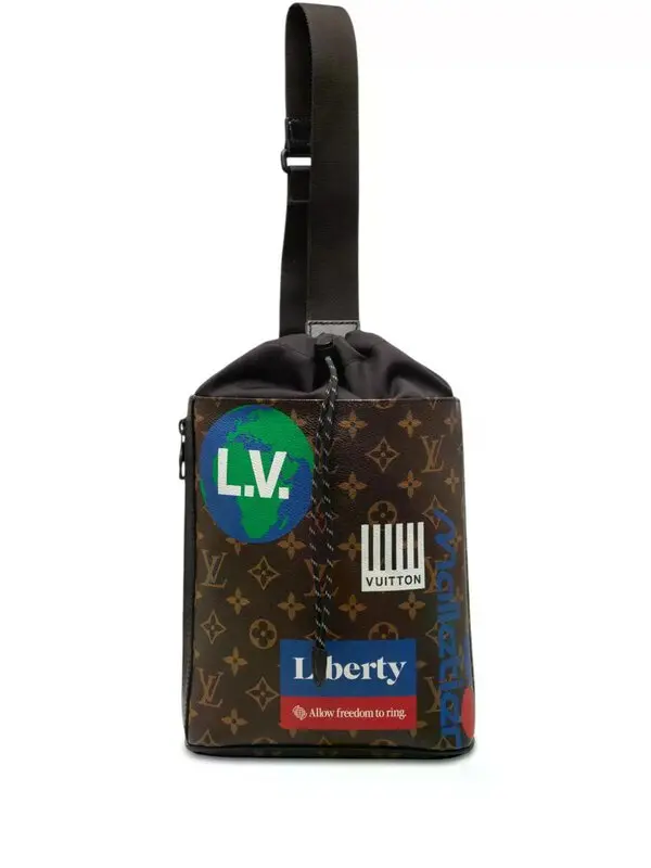 LOUIS VUITTON Monogram Chalk Sling Bag