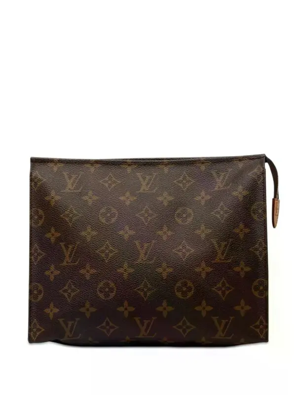 LOUIS VUITTON Monogram Toiletry Pouch 26 Clutch Bag - Brown