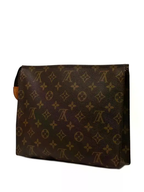 LOUIS VUITTON Monogram Toiletry Pouch 26 Clutch Bag - Brown