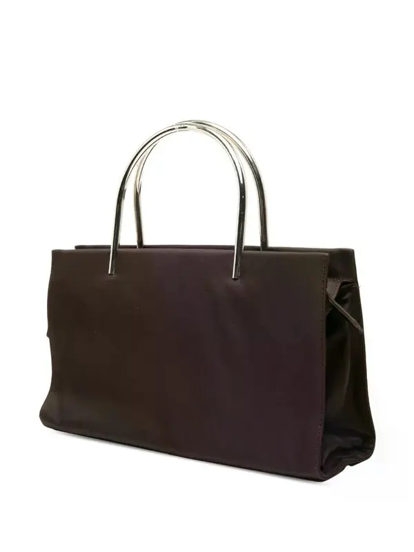 Prada Tessuto Metal Handle Bag Handbag