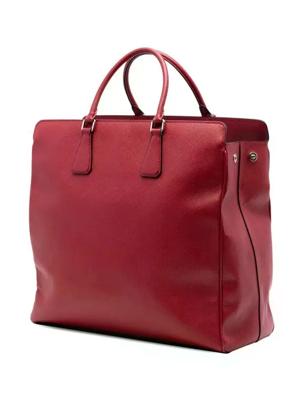 Prada Saffiano Leather Double Handle Tote