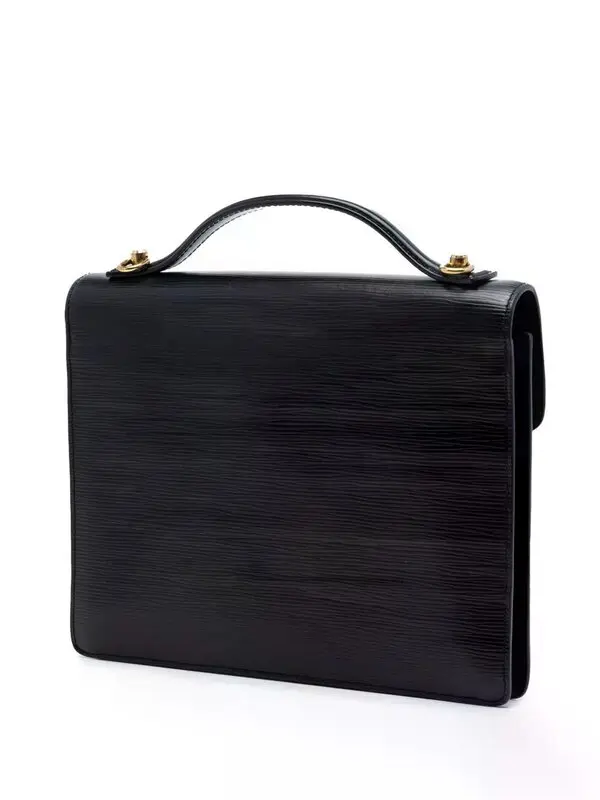 LOUIS VUITTON Epi Monceau 28 Satchel - Black