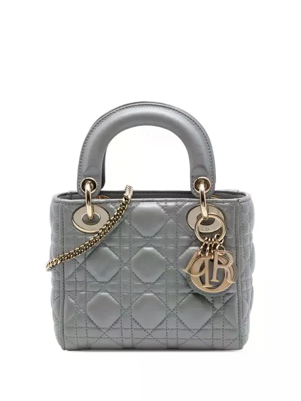 Dior Mini Lady Satchel - Grey