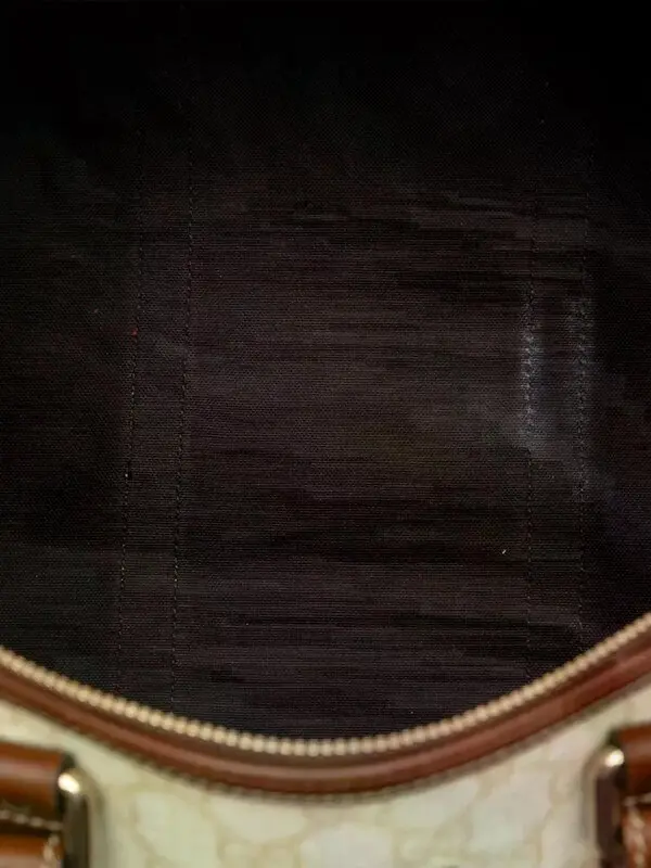 Gucci Large Gg Supreme Joy Boston Bag - Brown