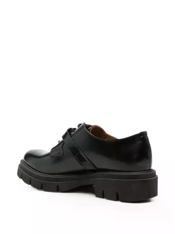 SERGIO MORETTI FIRENZE Leather Derby Shoes With Buckle Detail