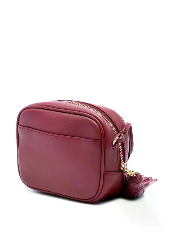 Saint Laurent Calfskin Monogram Blogger Bag - Red