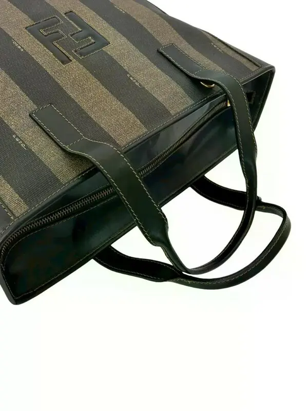 Fendi Pequin Coated Canvas Tote Bag