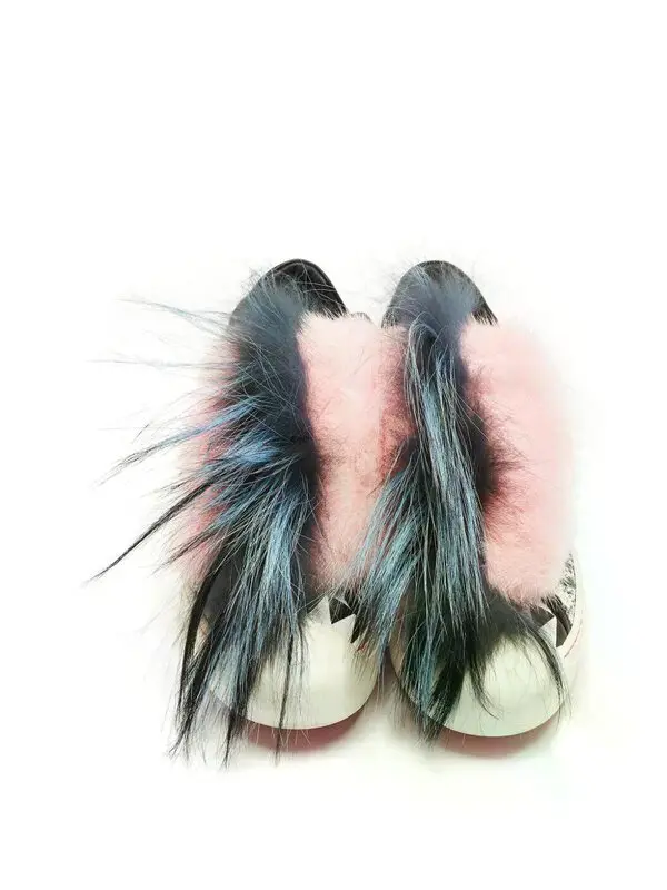 Fendi Flynn Faux-fur Trimmed Sneakers