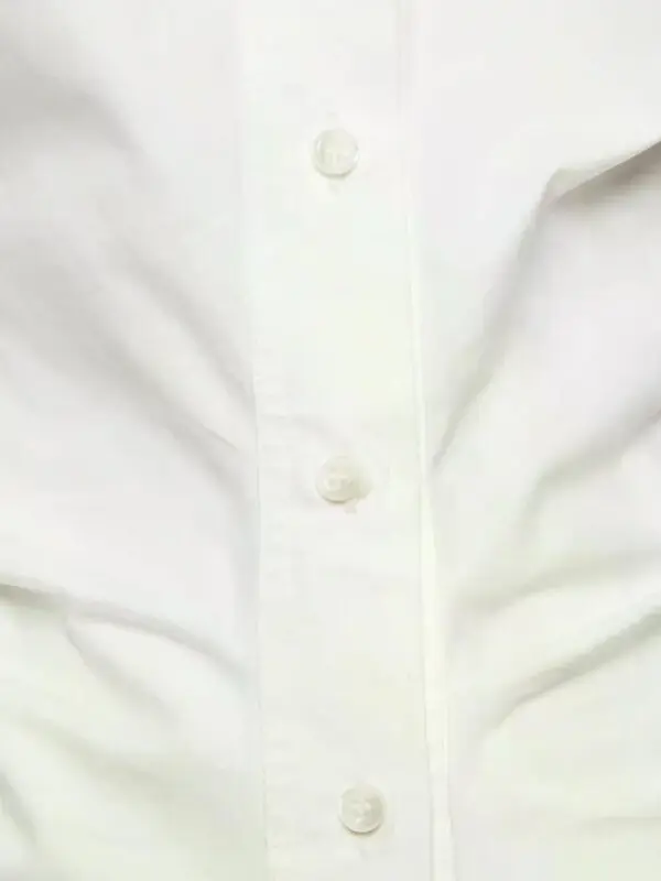 Off-White Embroidered Cotton Shirt