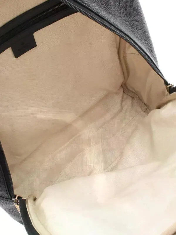 Gucci Leather Logo Backpack