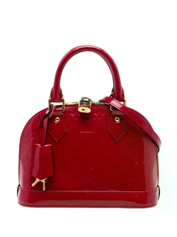 LOUIS VUITTON Monogram Vernis Alma Bb Satchel