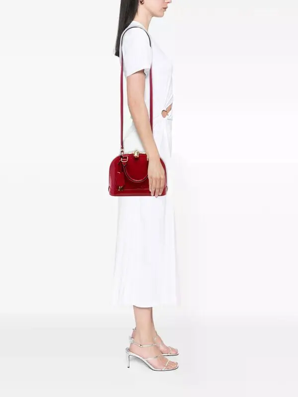 LOUIS VUITTON Monogram Vernis Alma Bb Satchel