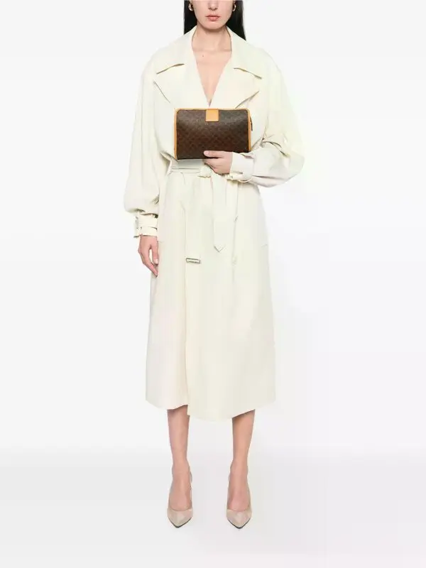 Celine Macadam Coated Canvas Clutch Bag