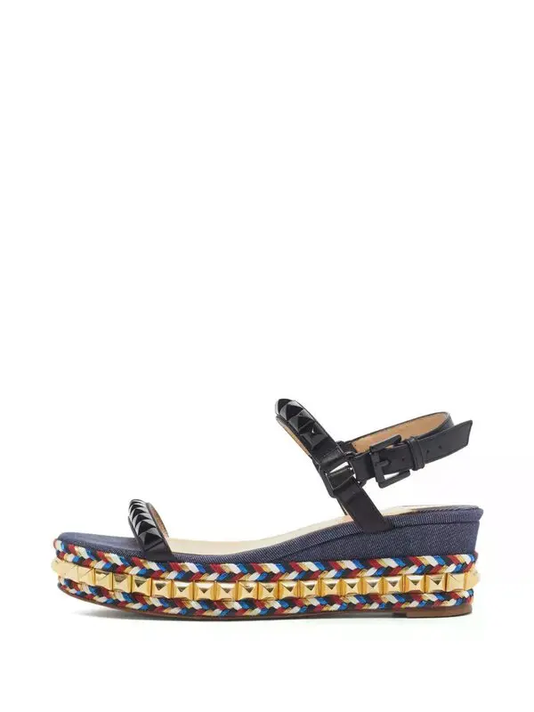 CHRISTIAN LOUBOUTIN Pyraclou Embellished Platform Sandals