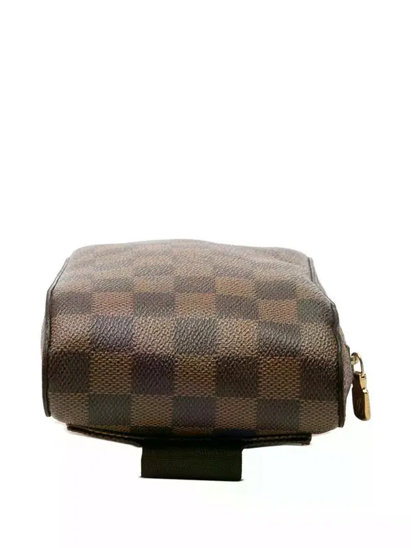 LOUIS VUITTON 2008 Damier Ebene Geronimos Crossbody Bag - Brown