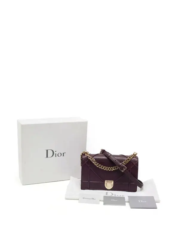 Dior Medium Diorama Geometric Shoulder Bag - Brown