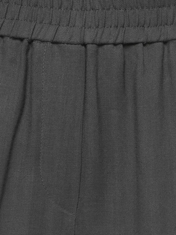 Brunello Cucinelli Woven Texture Elasticated Waistband Trousers