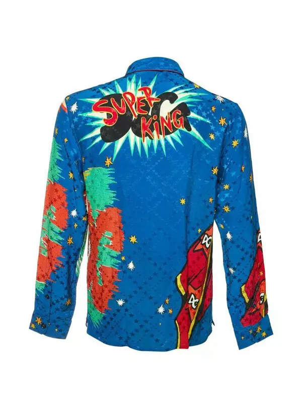 Dolce & Gabbana Superhero Print Pajama Shirt