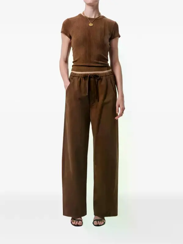 Citizens Of Humanity Bronze Drawstring Wide-leg Trousers - Brown