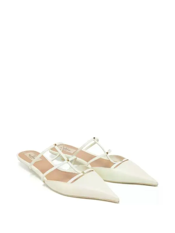 Valentino Garavani Rockstud Mules - Neutrals