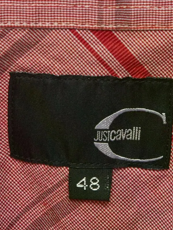 Just Cavalli Plaid Print Button-up Shirt