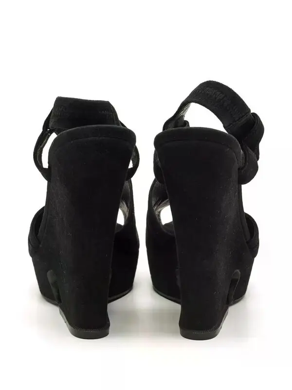 Saint Laurent Crossover-strap Wedge Sandals