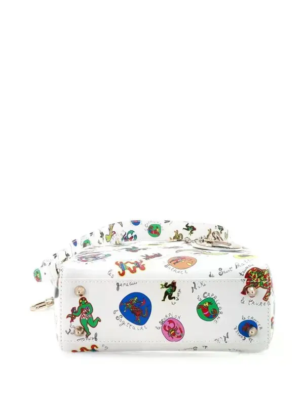 Dior Lady Bag Printed Leather Small Satchel - Multicolour