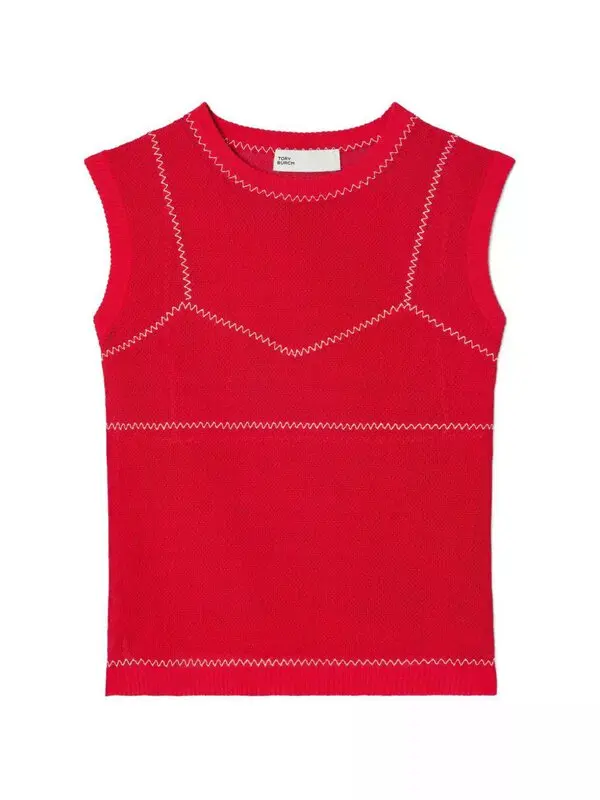 Tory Burch Knit Mesh Top