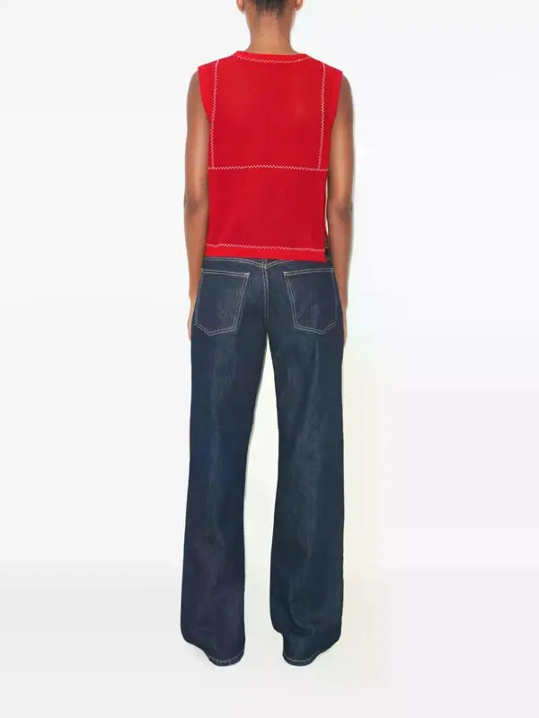 Tory Burch Knit Mesh Top