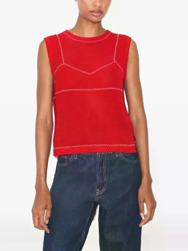 Tory Burch Knit Mesh Top
