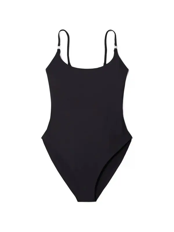 Tory Burch Solid One-piece Swimsuit - Black