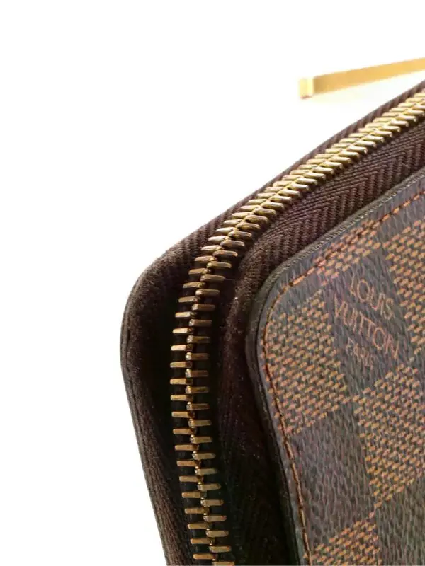 LOUIS VUITTON Zippy Wallet Damier Small Wallets - Brown