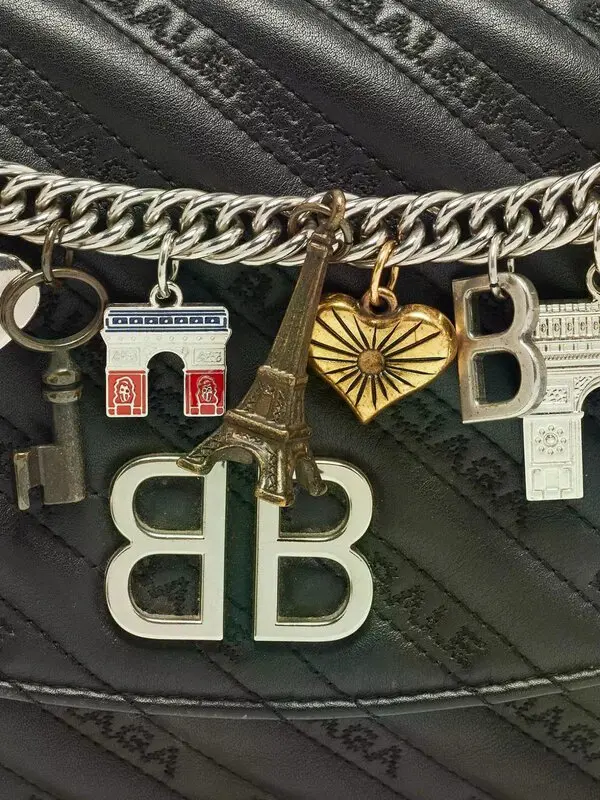 Balenciaga Bb Paris Charm Shoulder Bag