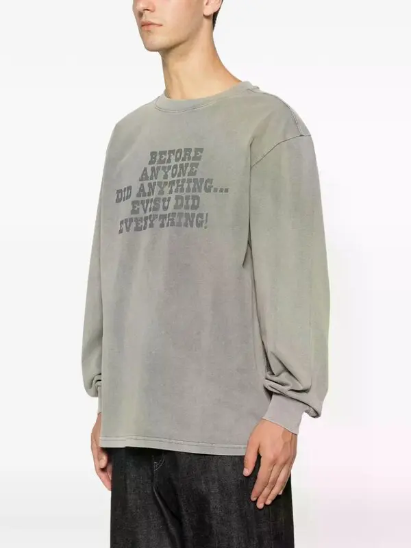 EVISU Printed Long-sleeve T-shirt
