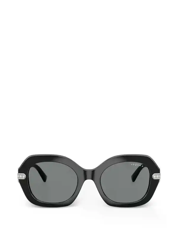 VOGUE EYEWEAR Geometric Embellishment Sunglasses - Black